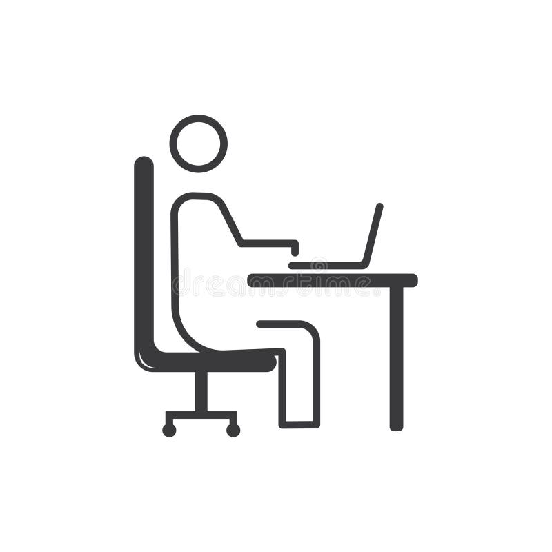 Office Worker Pictogram Stock Illustrations – 15,898 Office Worker ...