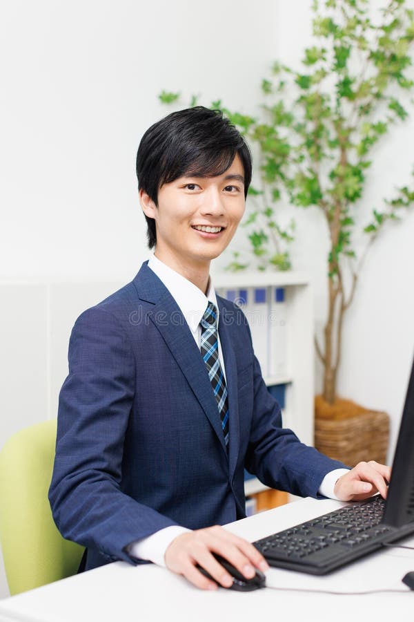 Desk work businessman stock image. Image of workplace - 282467661