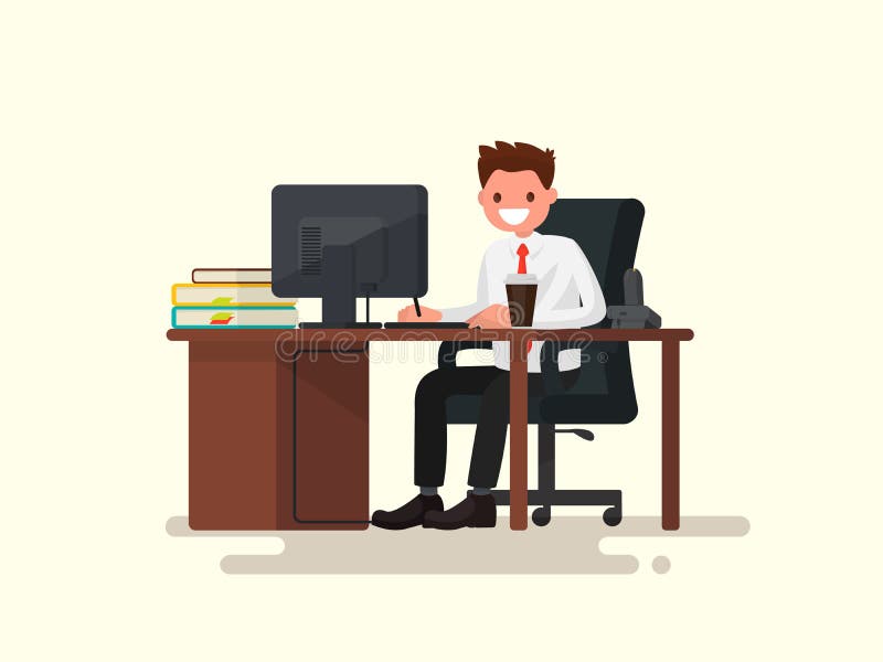 Person Behind Computer Stock Illustrations – 1,891 Person Behind ...