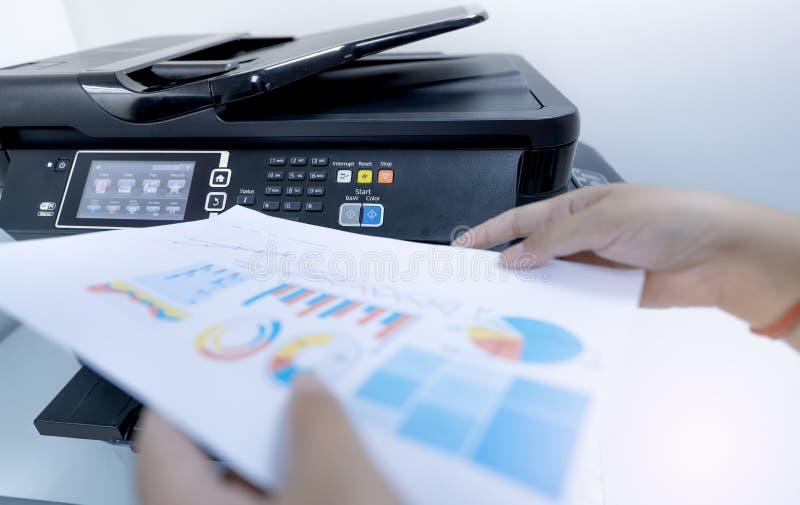 Copy print machine stock image. Image of worker, photocopier - 47943753