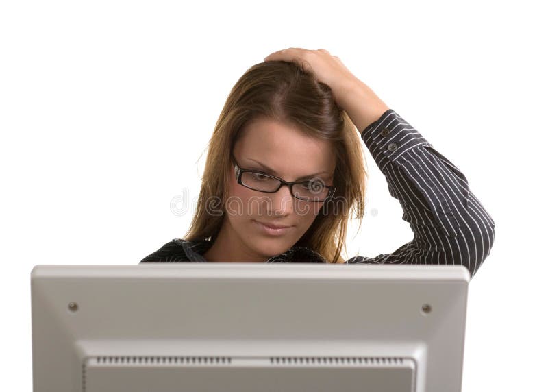 Office Worker Problems stock photo. Image of beautiful - 16353622