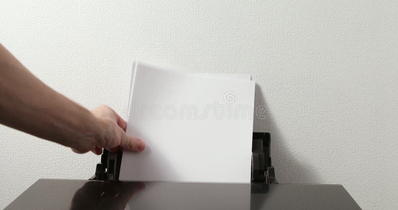Office Worker Loading Paper into Printer Stock Video - Video of color ...