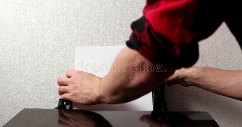 Office Worker Loading Paper into Printer Stock Video - Video of color ...