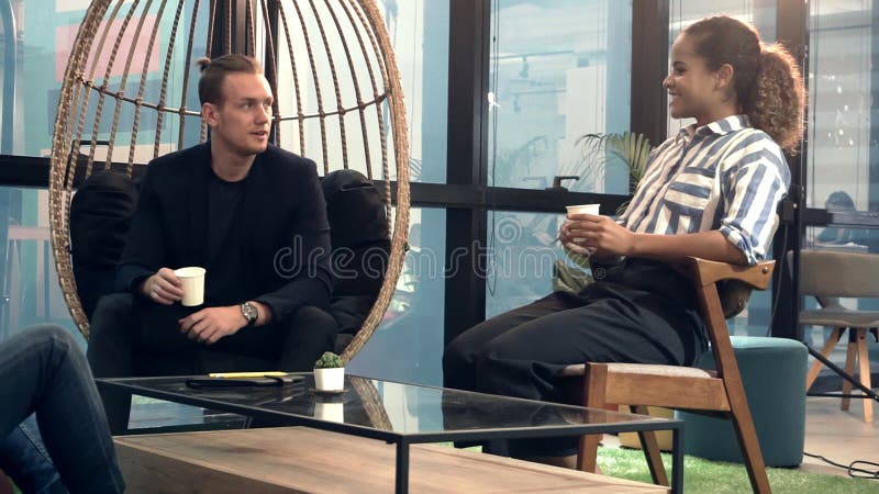 Office Worker Relax at Coffee Corner Taking Break Stock Photo - Image ...