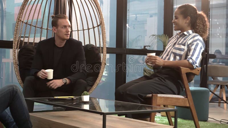 Office Worker Relax at Coffee Corner Taking Break Stock Photo - Image ...