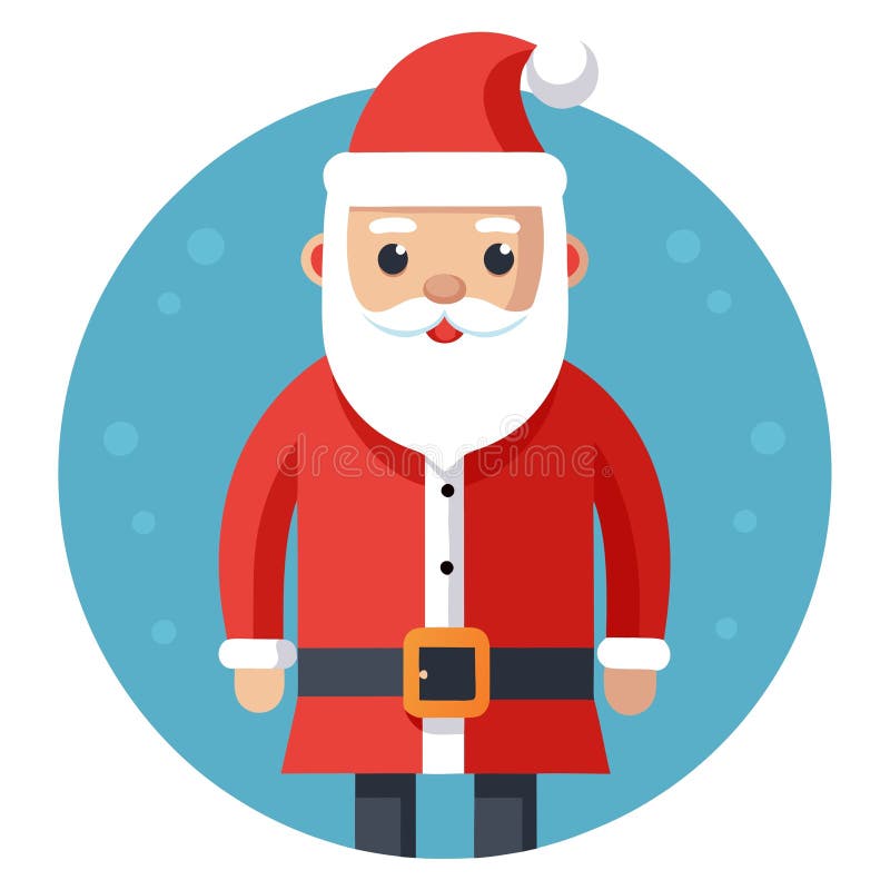 An Office Worker in a Santa Claus Costume. Christmas Stock Vector ...