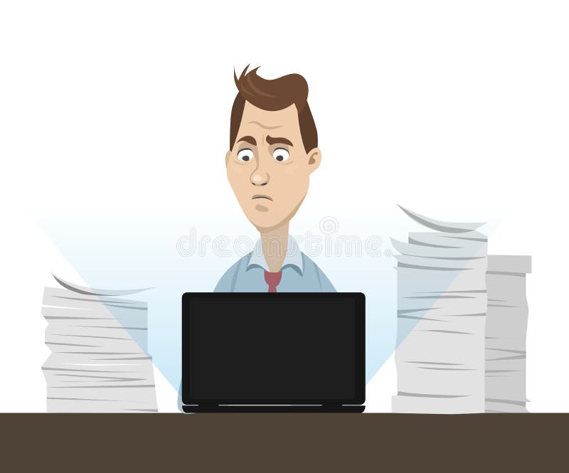 Documents Cartoon Vector Illustration Stock Illustrations – 15,394 ...