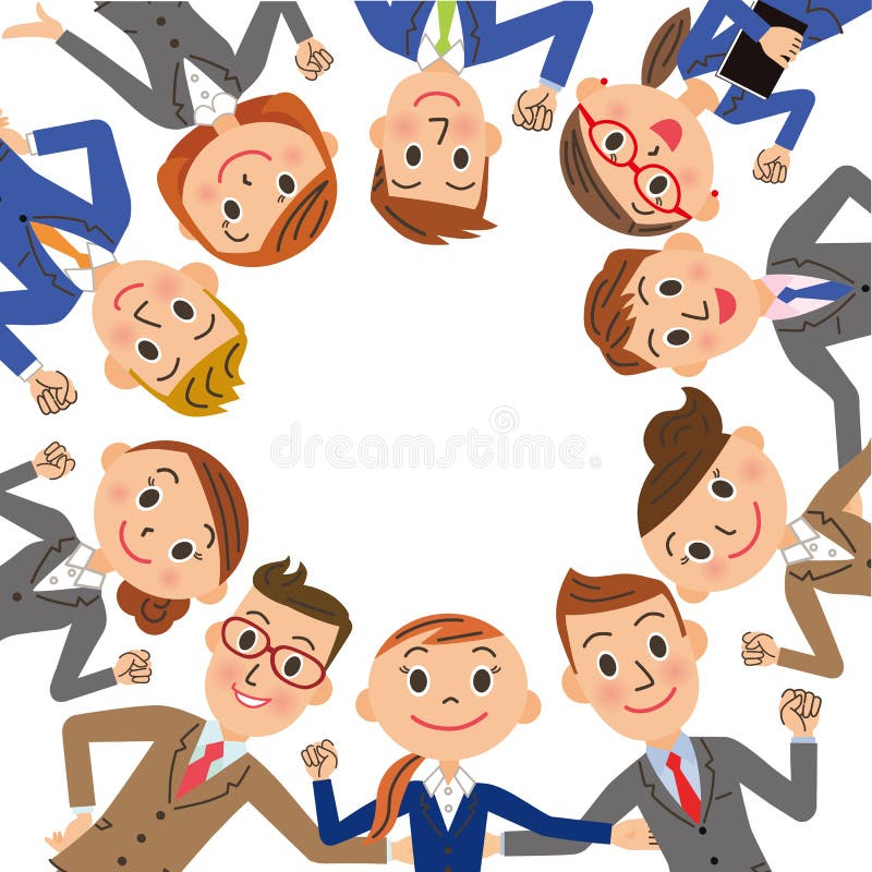 Office worker solidarity stock vector. Illustration of company - 42126390