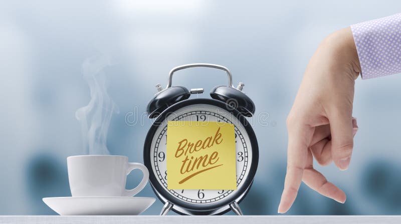 Office Worker Taking a Break during Work Hours Stock Image - Image of ...