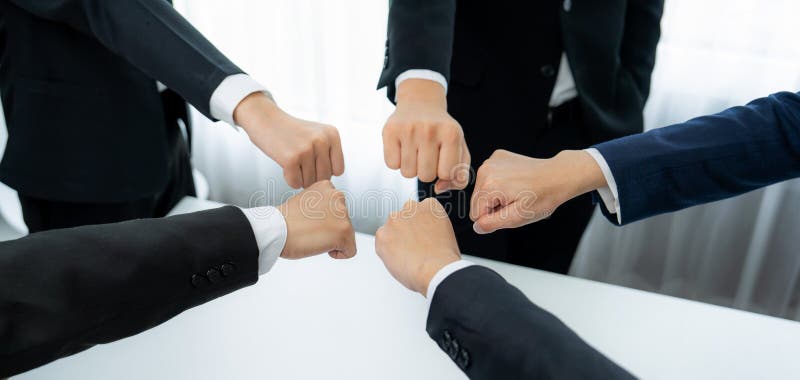 Panoramic Banner Back View of Office Worker Team Standing in Line ...