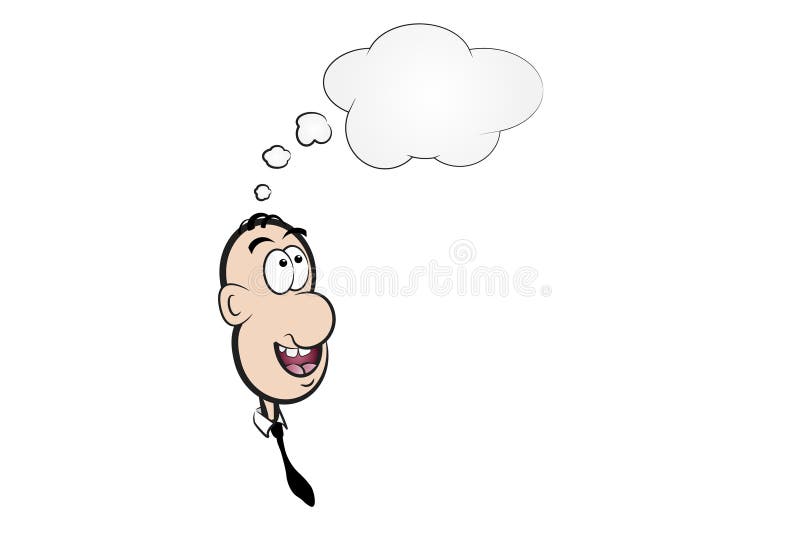 Office Worker Thinking stock vector. Illustration of eps10 - 12377795