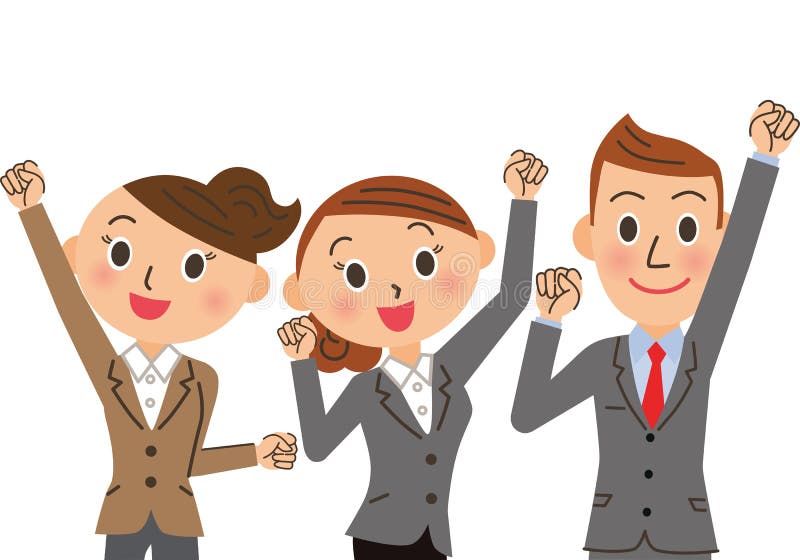 Office Worker Who Does the Best Stock Vector - Illustration of friend ...