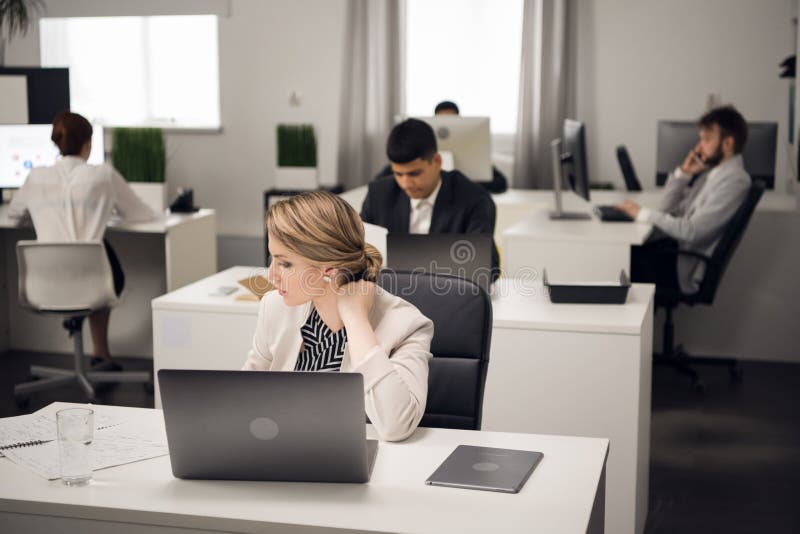 Office Workers are Busy with Their Tasks Stock Image - Image of team ...