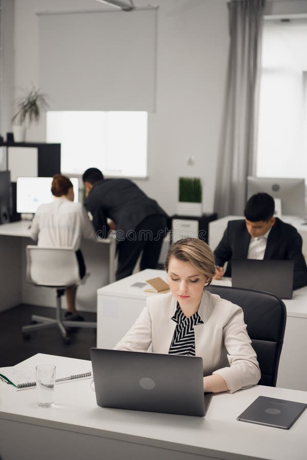 Office Workers are Busy with Work in Office Stock Image - Image of ...