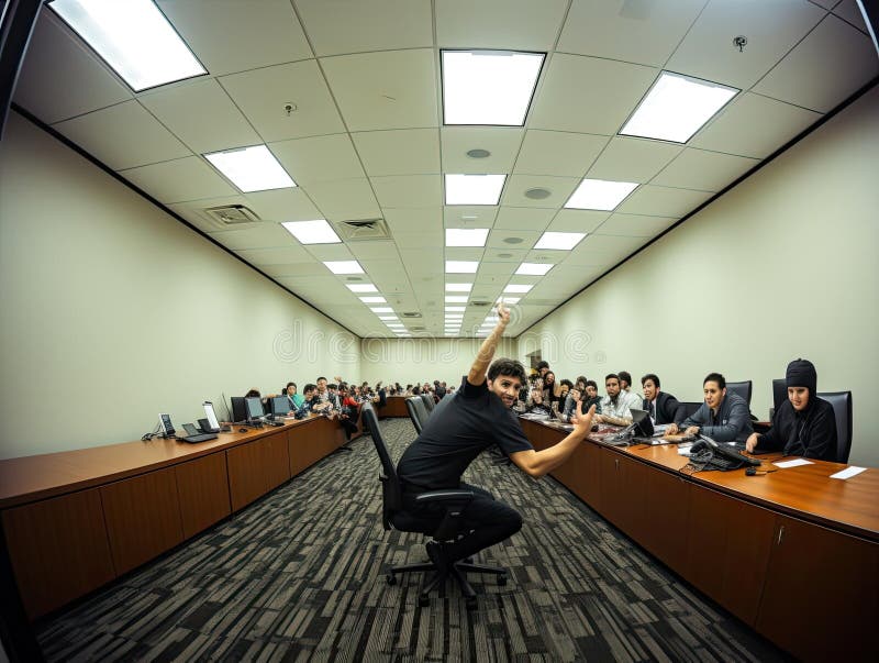 Office Workers Celebrate Successful Project Completion Stock ...