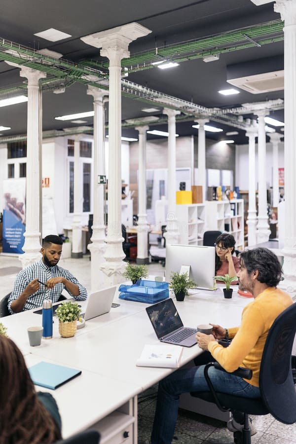 Office Workers in Co-Working Stock Photo - Image of smart, focus: 254931820