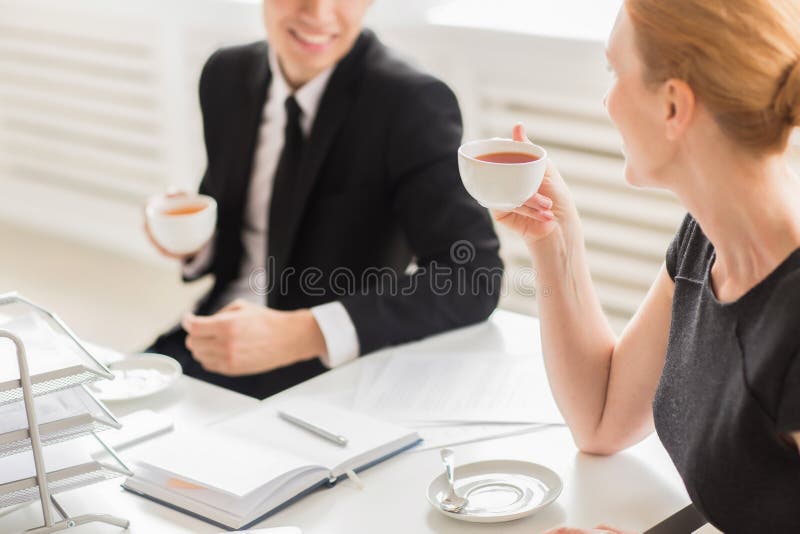 Brainstorming by Cup of Tea Stock Photo - Image of drink, startup ...