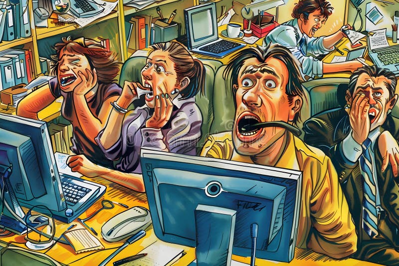 Office Workers Experience Overwhelming Stress and Anxiety while Working ...