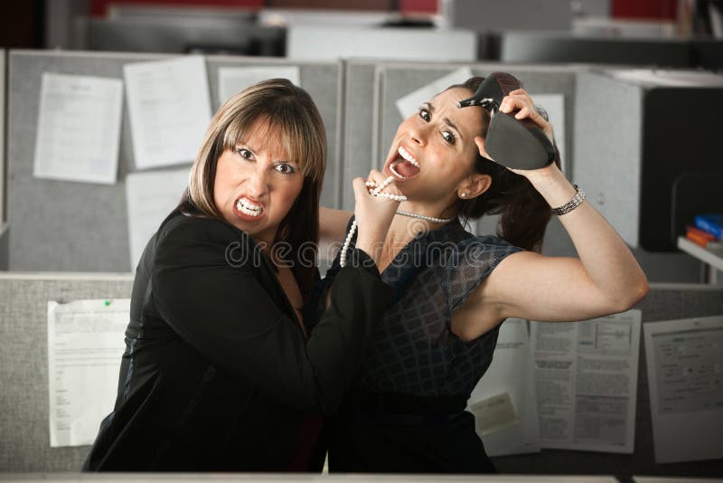 Office Workers Fighting stock photo. Image of hispanic - 20088390