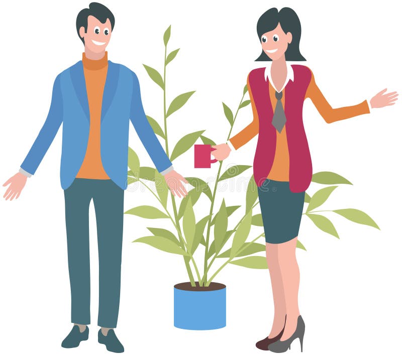 Office Workers. Office Work Involves Multitasking and Handling Multiple ...