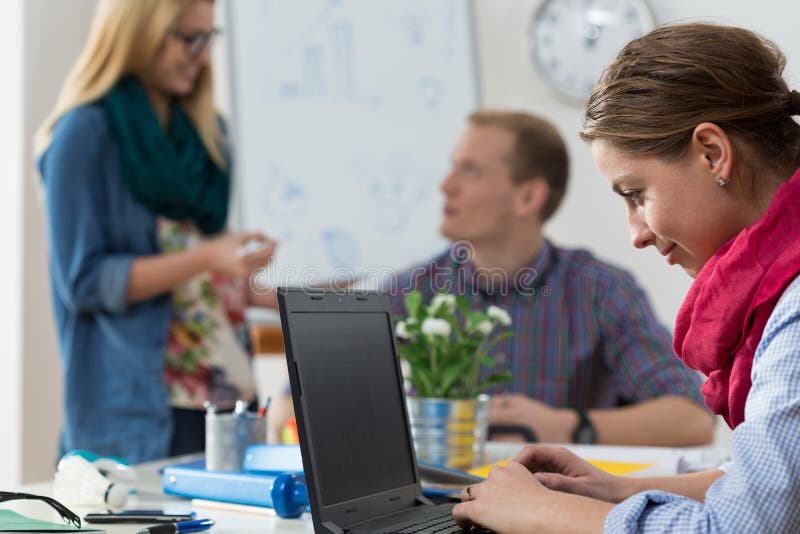 Office Workers during Their Work Stock Photo - Image of partners, happy ...