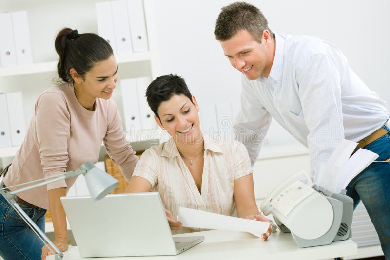 Office workers working stock photo. Image of cooperation - 7638282