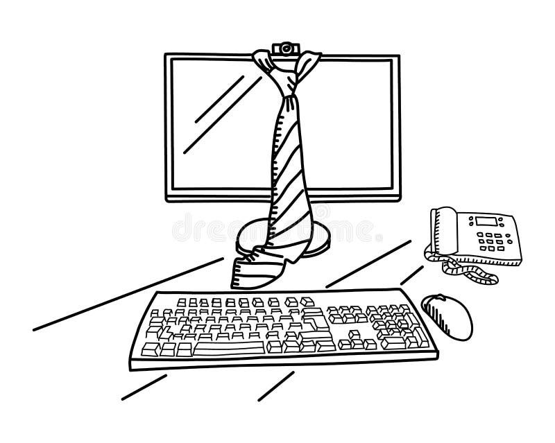 Office after working day stock illustration. Illustration of hold ...