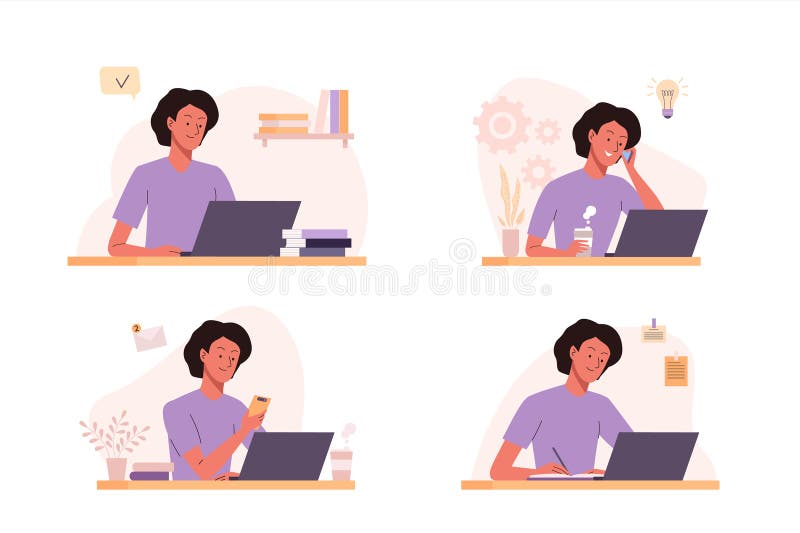 Process Telework Stock Illustrations – 141 Process Telework Stock ...