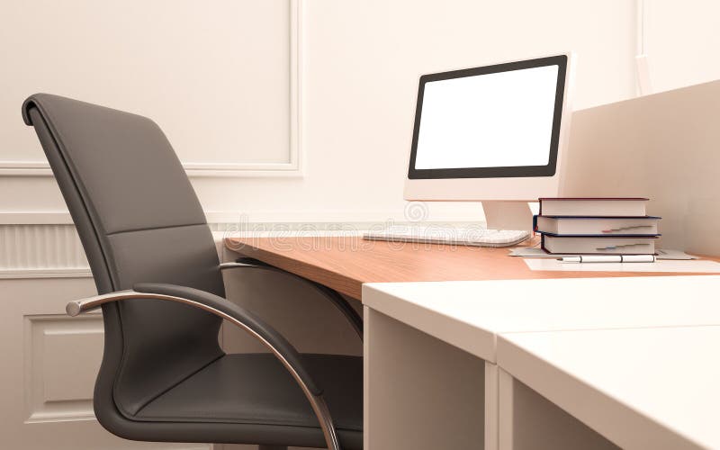 Office workplace stock illustration. Illustration of employee - 27693910