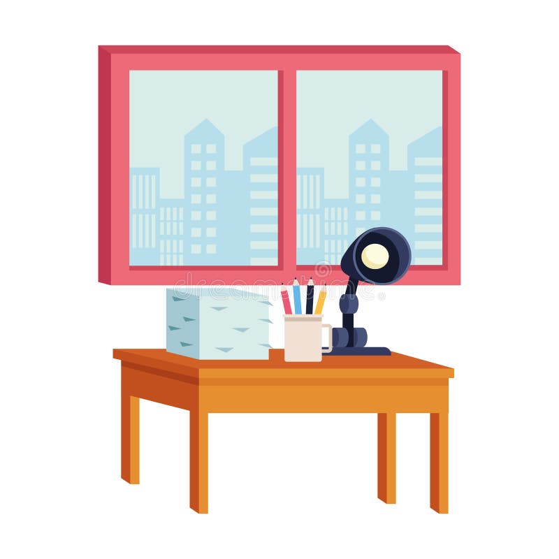 Office and Workplace Elements Cartoons Stock Vector - Illustration of ...