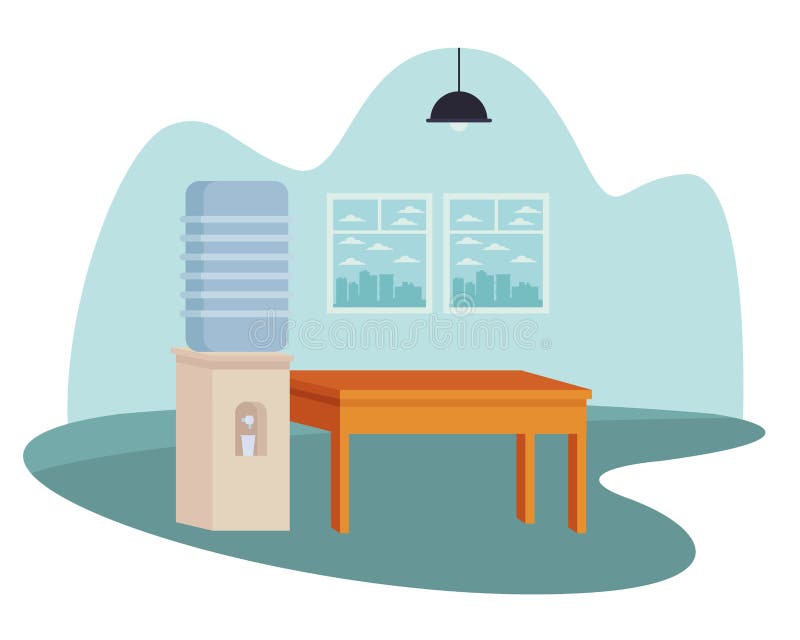 Office and Workplace Elements Cartoons Stock Vector - Illustration of ...