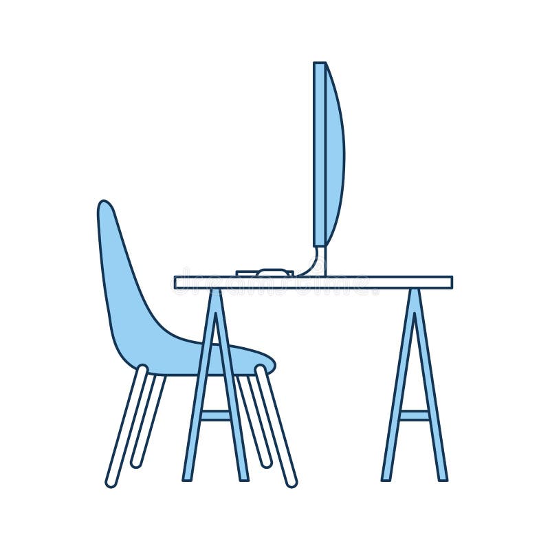 Office workplace icon stock vector. Illustration of modern - 94208995