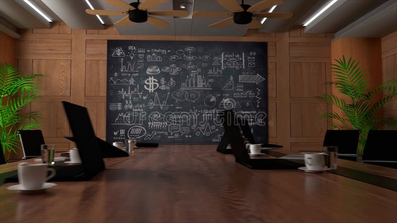 Office with a Writing Board Editorial Stock Image - Image of designer ...