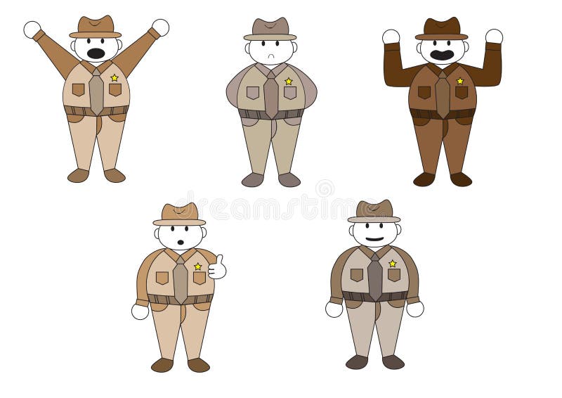 Officer cartoon character stock vector. Illustration of drawing - 50291038