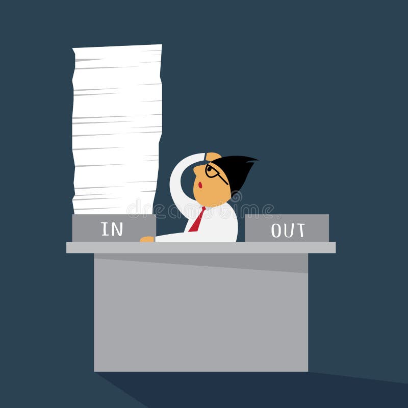 Officer Hard Working In Office. Picture Image: 34883798