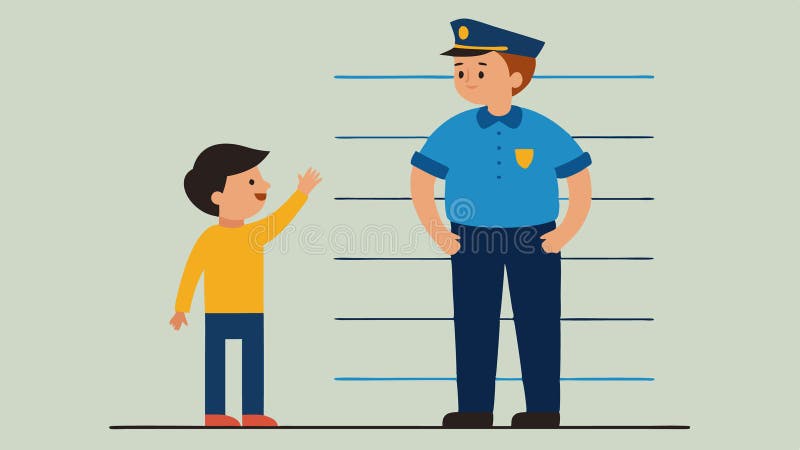 Officer Instructions a Police Officer Instructing the Suspect on How To ...