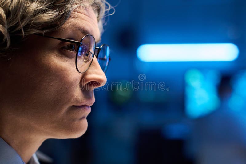 Officer of Military Command Center Stock Photo - Image of concentration ...