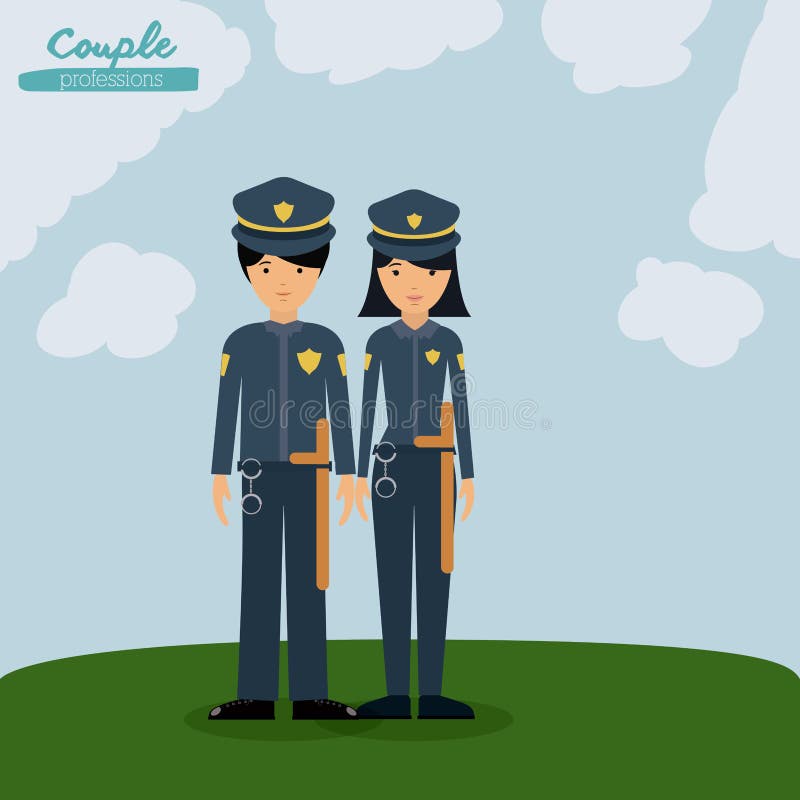 Officer profession design stock vector. Illustration of background ...