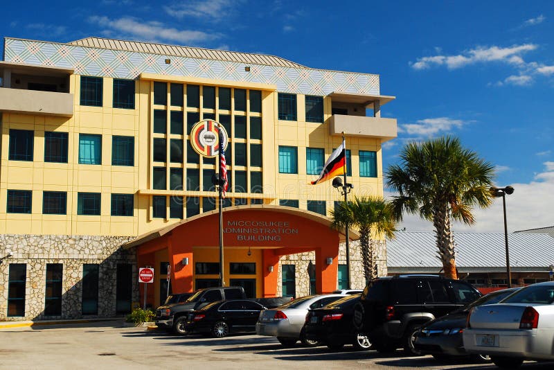 Offices of the Miccosukee editorial stock image. Image of assistance ...