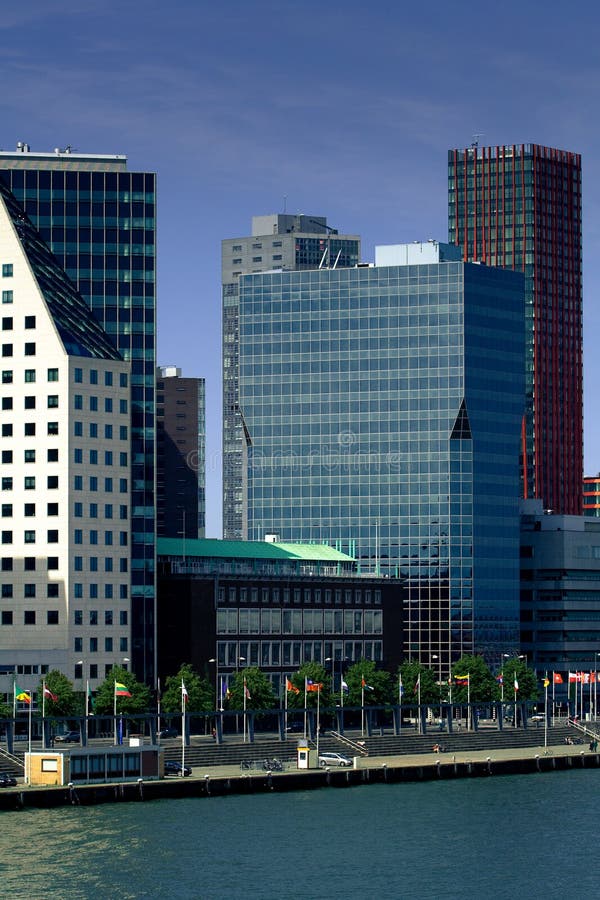 Offices of Rotterdam stock image. Image of dutch, downtown - 9875615