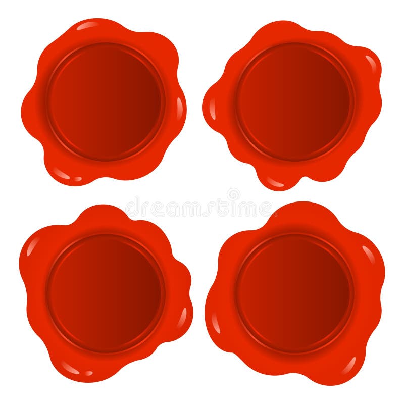 Official Agreement Wax Stamp Vector Stock Vector - Illustration of ...