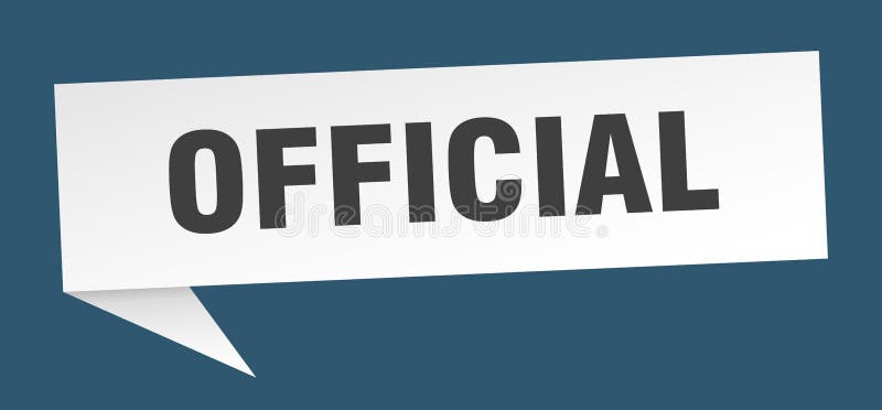 Official Banner. Official Speech Bubble Stock Vector - Illustration of ...