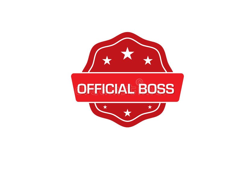 You are the Boss Rubber Stamp Stock Vector - Illustration of sign ...
