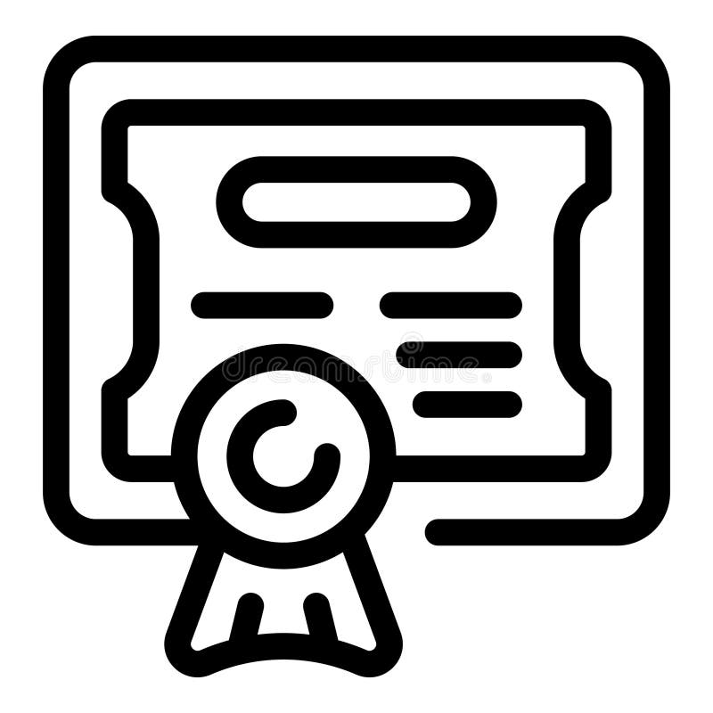 Official Certificate with Red Ribbon Showing Quality Approval Stock ...