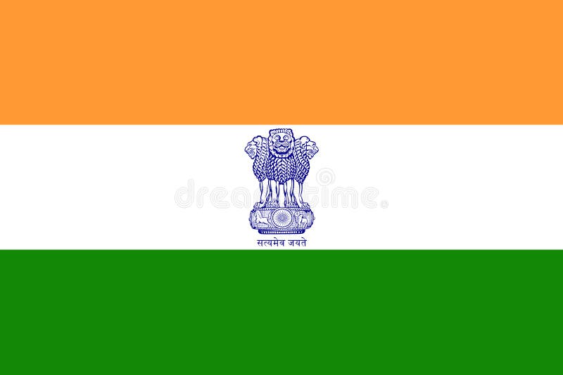 The Official Current Flag and Coat of Arms of the REPUBLIC of INDIA ...
