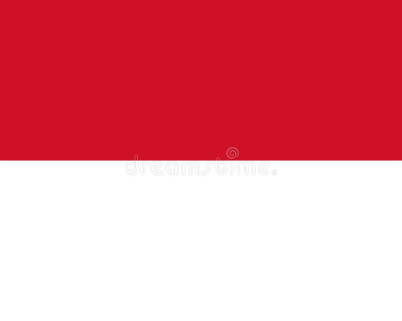 The Official Current Flag of the Principality of Monaco. State Flag of ...