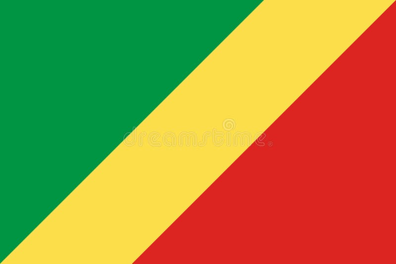 The Official Current Flag of Republic of Congo. State Flag of Congo ...