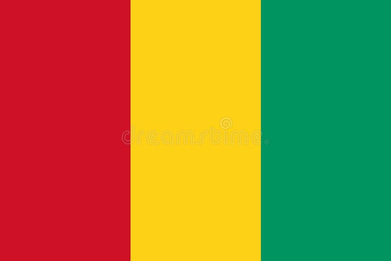 The Official Current Flag of Republic of Guinea. State Flag of Guinea ...