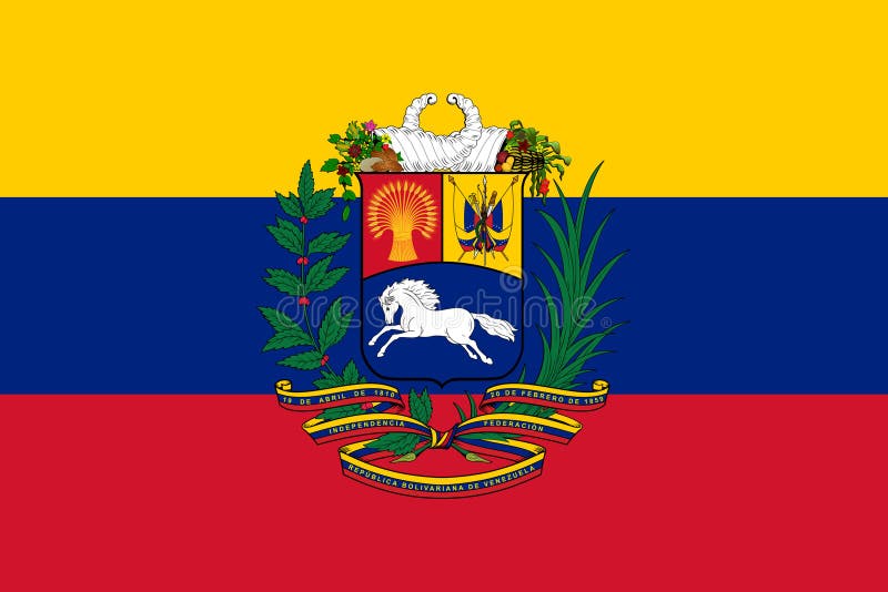 The Official Current Flag of Venezuela. National Flag of Venezuela ...