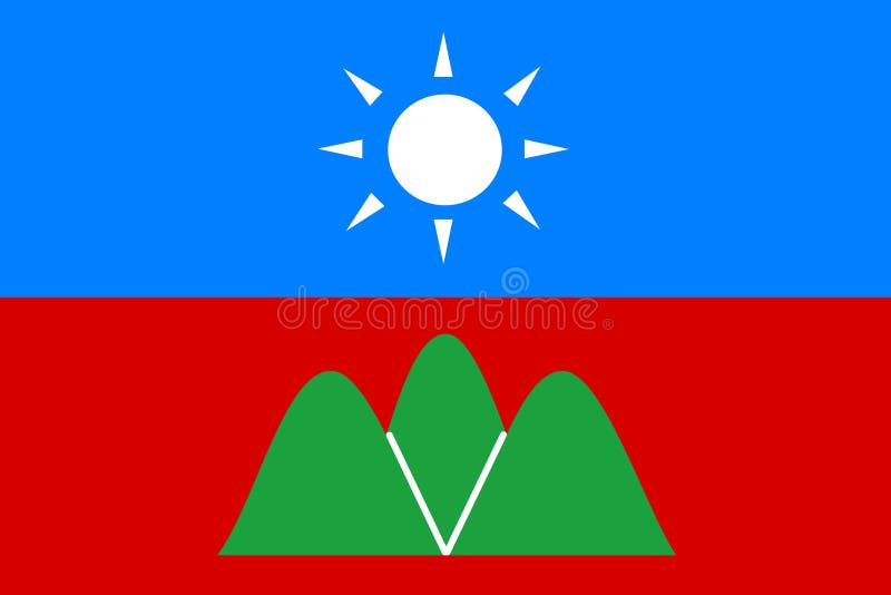 The Official Current Flag of Wa Flag. State Flag of Wa Stock ...